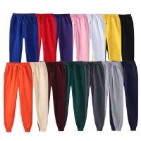 China Winter Season Custom 220g Solid Color with Fur Sweatpants Unisex Leisure Sports for sale
