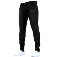 China Best WASHED Casual Jeans Zipper Fly Denim Jean Pant Light Blue Pencil Pants Gentlemen for sale