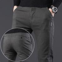 China None Printing Methods Men's Casual Pants Elastic Cotton Suit Pants for Men's Clothing for sale
