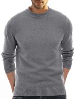 China Customized Men's Crew Neck Knitted Sweater Pullover for OEM ODM Manufacturing for sale