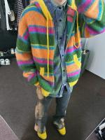 China Design Men's Casual Striped Zip-up Hooded Knitted Cardigan Sweater by XMAMLON RTS for sale