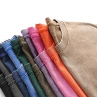 China Loose Version 100%Cotton 230G Heavyweight Washed Streetwear T-Shirt for Oversize Men for sale