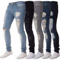 China Custom Men's Skinny Jeans with Decoration Pockets No Printing Methods for sale