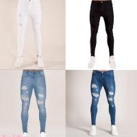 China Custom Men's Skinny Jeans with Decoration Pockets No Printing Methods for sale