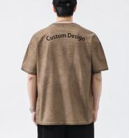 China WASHED XMAMLON RTS OEM Vintage 250G Oversized Streetwear heavyweight t-shirt for men for sale