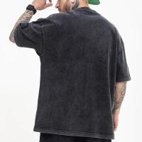 China WASHED XMAMLON RTS OEM Vintage 250G Oversized Streetwear heavyweight t-shirt for men for sale