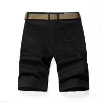China Polyester Fabric Loose Fit Men's Workout Shorts with Simple and Solid Color Design for sale