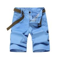 China Polyester Fabric Loose Fit Men's Workout Shorts with Simple and Solid Color Design for sale