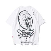 China Custom Logo Hip Hop Style UV Reflective Fluorescence T-shirt Printing for Plus Size Men for sale