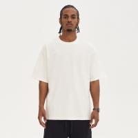 China 220G Oversized 100% Cotton Men's Tshirt for Vintage Streetwear Look by XMAMLON Support for sale