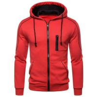 China Men's Casual Zipper Jacket Pullover Sweatshirt in Cotton Fabric for Customization for sale