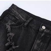 China Bagi Men's Denim Jeans in XMAMLON RTS with Zip Placket Fly Opening and Damage Blue for sale