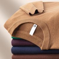 China Men's Merino Wool Knitwear Stylish Lyocell Jumper Custom Solid Pullover Cashmere Cardigan for sale