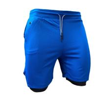 China Chemical Fiber Blending Men's Elastic Waist Shorts for Quick Dry and Custom Print for sale