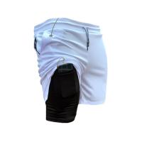China Chemical Fiber Blending Men's Elastic Waist Shorts for Quick Dry and Custom Print for sale