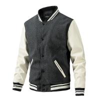 China Winter Stand-up Collar Quilted Jacket for Customized Sample Men's Baseball Jacket for sale