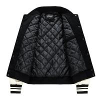 China Winter Stand-up Collar Quilted Jacket for Customized Sample Men's Baseball Jacket for sale