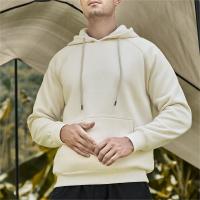 China Men's Plus-size Hooded Sweatshirt Winter Streetman Loose White Fleece with Custom Print for sale