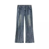 China Boot-cut Flare Loose Sweat Men's Denim Jeans Pants Trousers For Men for sale