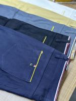 China Knitted Fabric Trousers for Men's Formal Cotton Pants in Khaki Color from XMAMLON RTS for sale