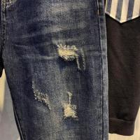 China Mid Waist XMAMLON Men's Hip Hop Streetwear Skinny Ripped Damage Jeans Pants Trousers for sale