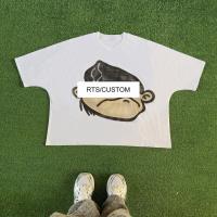 China Men's and Women's Oversized T-shirts with Custom RTS Graphic Print in 100% Cotton for sale