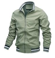 China 2023 Spring Autumn Waterproof Zip Up Casual Jacket for Men Loose Fit Baseball Bomber Coat for sale