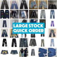 China Custom Wide Leg Pants Mid Waist Denim Baggy Tears Jeans Women Plus Size Men's Trousers for sale