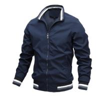 China 2023 Spring Autumn Waterproof Zip Up Casual Jacket for Men Loose Fit Baseball Bomber Coat for sale