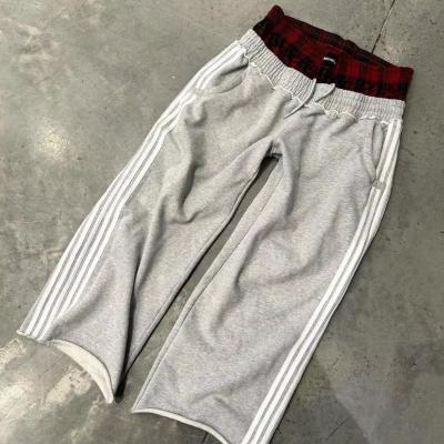 China Streetwear Fashion Double Waist XMAMLON RTS Men's Sweatpants with Drawstring Closure for sale