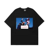 China Custom Cotton Graphic Tshirts For Men Printed With Pattern Anti-pilling for sale