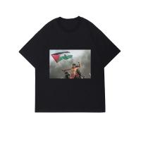 China Custom Cotton Graphic Tshirts For Men Printed With Pattern Anti-pilling for sale