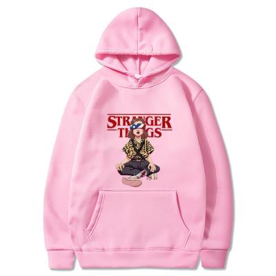 China Knitted Polyester Custom Hoodie Orange Crewneck Sweatshirt Black Cropped Hoodie Men for sale