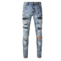 China Rhinestone Denim Fashion Crystals Rivets Bootcut Jeans with Washable Material for sale