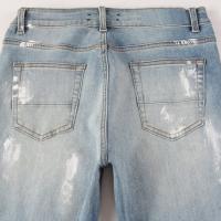 China Rhinestone Denim Fashion Crystals Rivets Bootcut Jeans with Washable Material for sale
