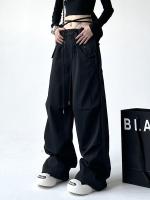 China Pockets Decoration Women's Cargo Pants Custom Tracksuit Trousers for Summer Streetwear for sale