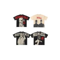 China Men's Custom Vintage Designer Boxy 100% Cotton Stone Washed Round Neck T-Shirt Low MOQ for sale