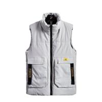 China Men's Thickened Cotton Vest with Jacquard Pattern Regular Length No Hooded Winter 2024 for sale