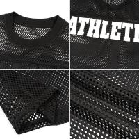 China Heat-transfer Printing Boxy Mesh Jersey Tee for Men's Sports Apparel in Knitted Fabric for sale