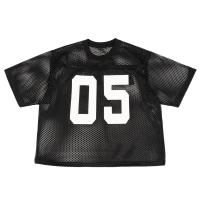 China Heat-transfer Printing Boxy Mesh Jersey Tee for Men's Sports Apparel in Knitted Fabric for sale