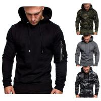 China 2023 men's fashion camouflage sweatshirt hooded sweater long sleeve coat Breathable for sale