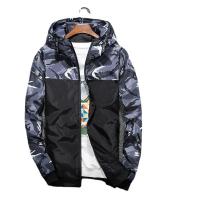 China Loose Fit Men's Slim Coat with Camouflage Pattern and Raccoon Decoration for sale