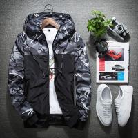 China Loose Fit Men's Slim Coat with Camouflage Pattern and Raccoon Decoration for sale
