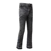 China Windproof Loose Fit Denim Pants for Men's Cargo Carpenter Trousers for sale