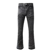 China Windproof Loose Fit Denim Pants for Men's Cargo Carpenter Trousers for sale