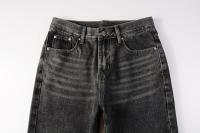 China Windproof Loose Fit Denim Pants for Men's Cargo Carpenter Trousers for sale