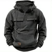 China Solid Color Men's Pullover Hoodie Casual Sweatshirt Coat for Autumn and Winter R for sale
