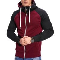 China Unlined Men's Fitness Sweater for Youth Popularity in Casual Raglan Sleeve Design for sale