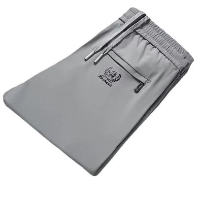 China Polyester/Spandex Blend Men's Regular Fit Joggers with Elastic Waistband and Drawstring for sale