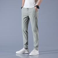 China Polyester/Spandex Blend Men's Regular Fit Joggers with Elastic Waistband and Drawstring for sale